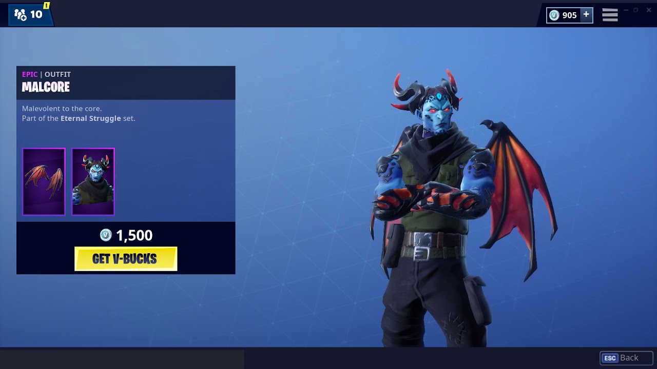 MALCORE - EPIC | OUTFIT (Fortnite Skin) - YouTube