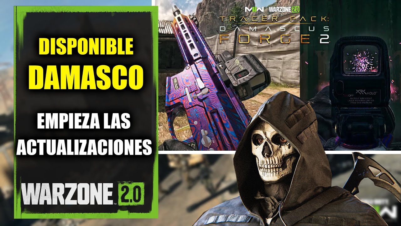 INICIA las ACTUALIZACIONES en WARZONE 2 camuflaje DAMASCO y más ...