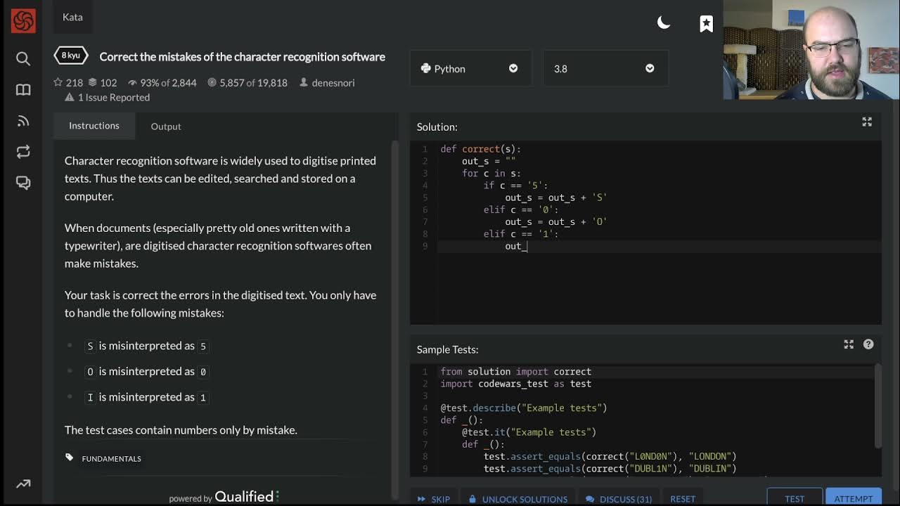 Correct the mistakes of the character recognition software - Worked ...