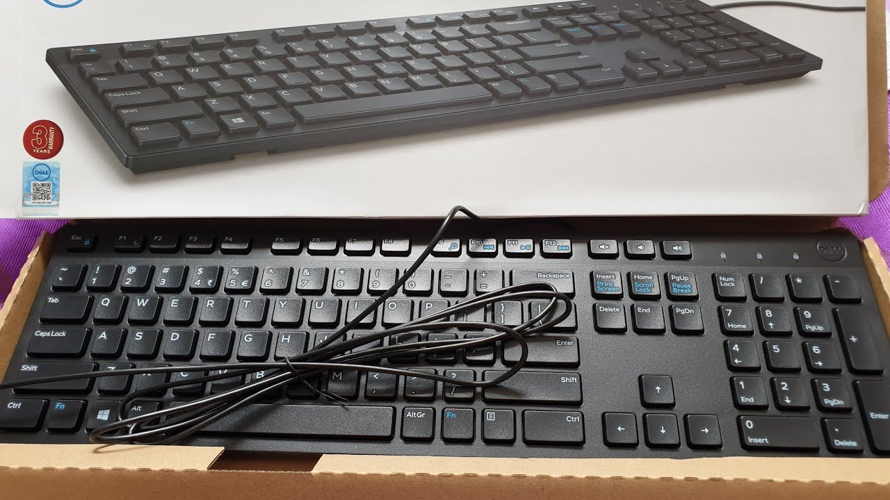 UNBOXING DELL MULTIMEDIA KEYBOARD, MODEL KB216 - YouTube
