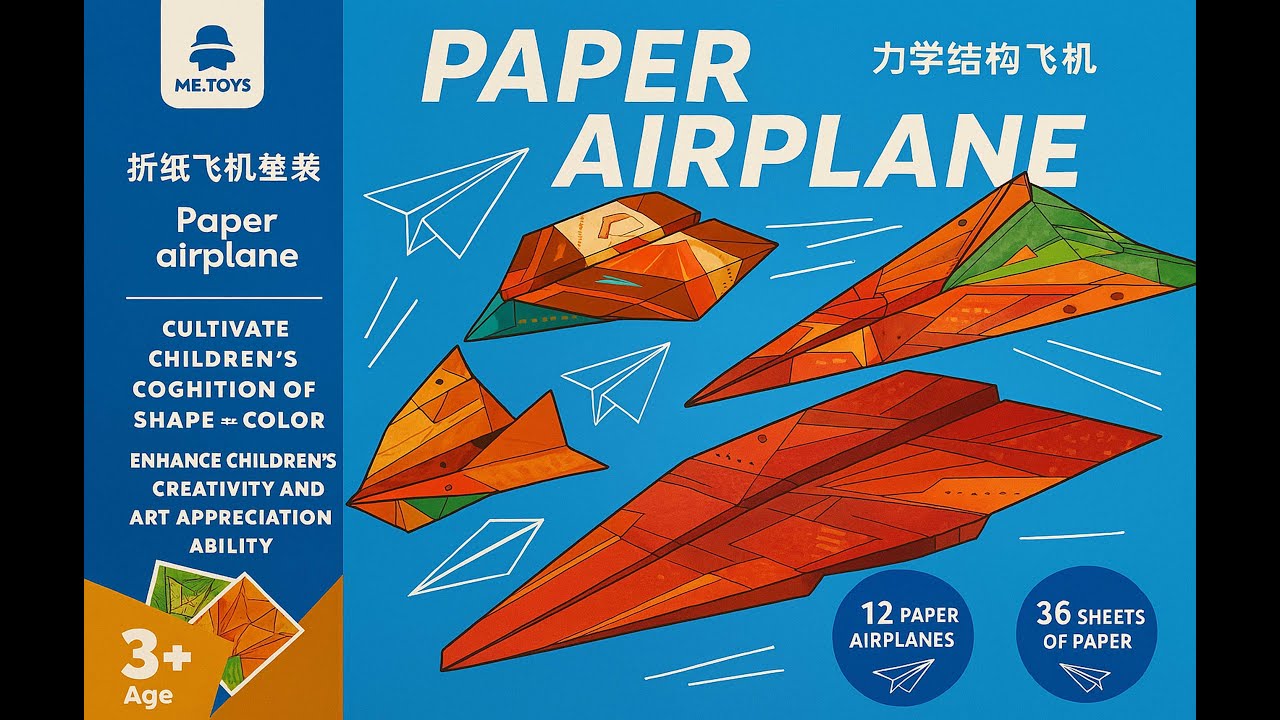 Unboxing Amazing Paper Airplane Kit ️ | 12 Designs + 36 Sheets | Easy ...