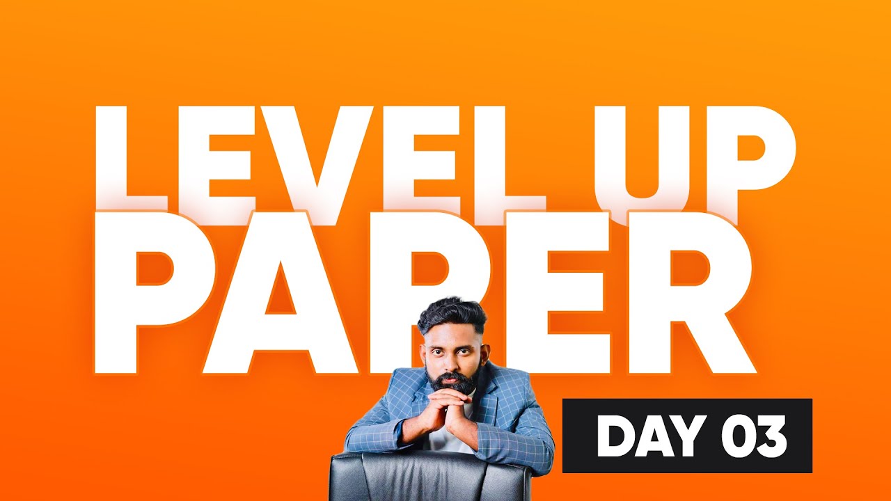 LEVEL UP PAPER | DAY 03 | K.ANJELO #scienceproject - YouTube