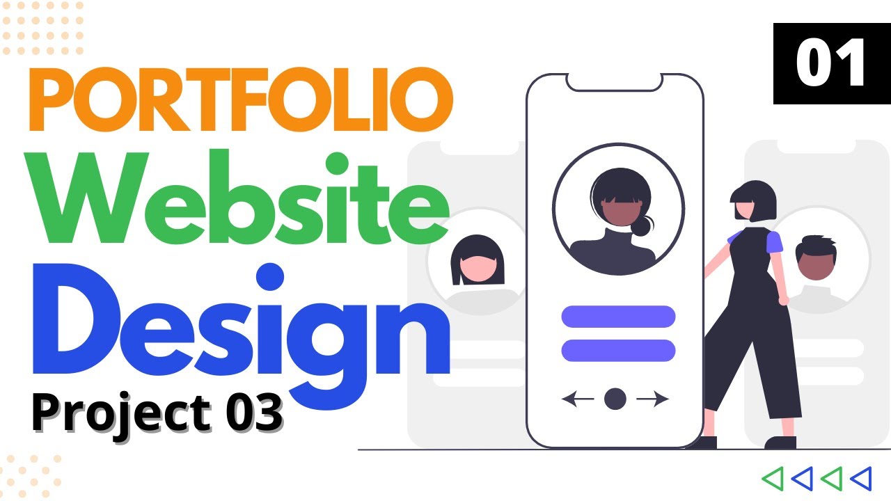 Project 03. Portfolio Website Design Part 1 || Web Development Course ...