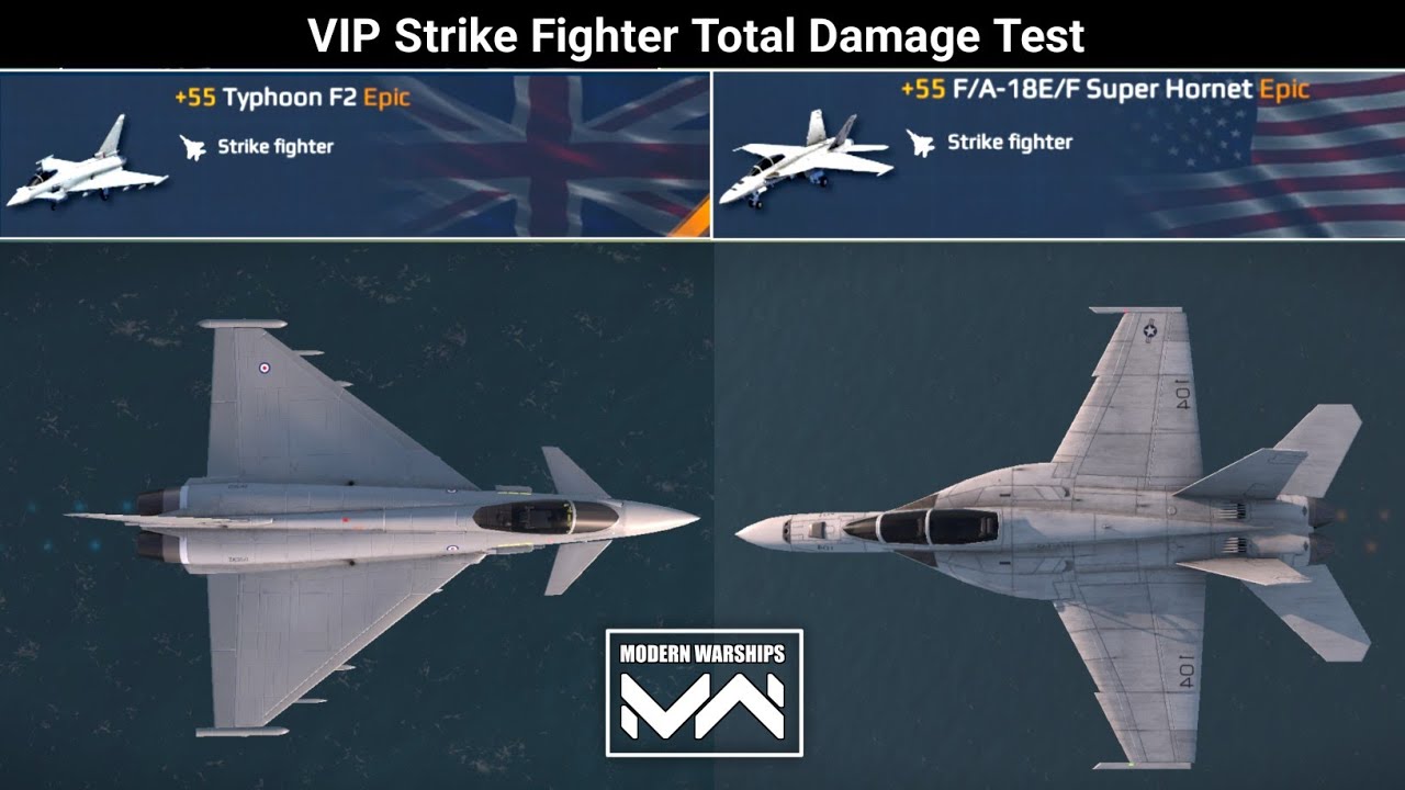 F/A-18E/F Super Hornet VS Typhoon F2 Total Damage Test - Modern ...
