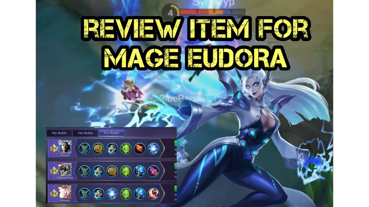 review item pro builds mobile legends eudora - YouTube