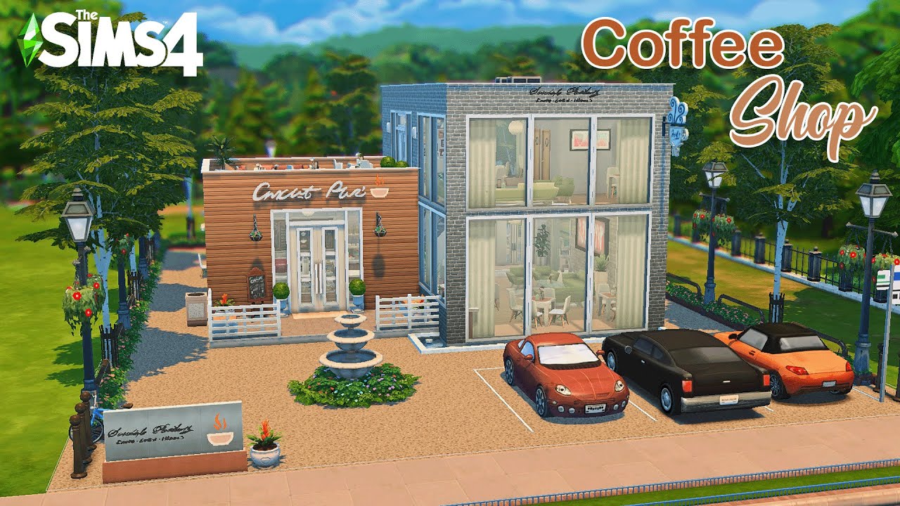 Newcrest Café Shop | Speed Build | The Sims 4 - YouTube