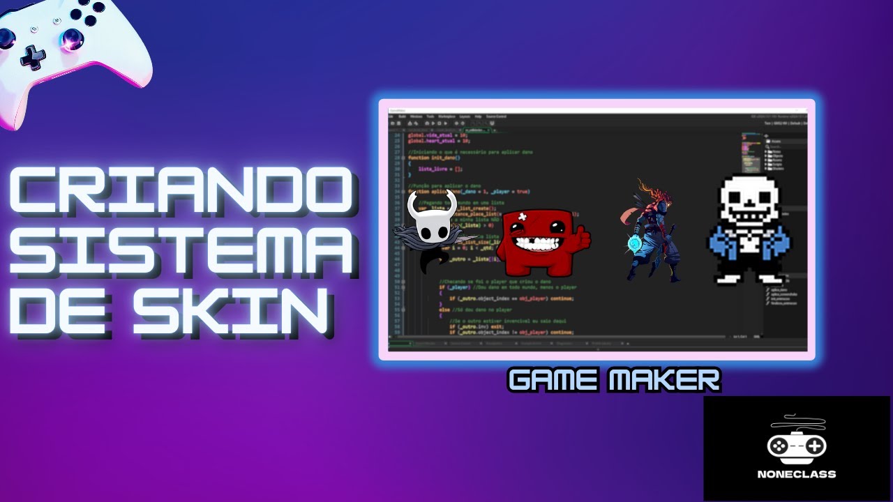 Como criar skins para seus jogos - Game Maker - YouTube