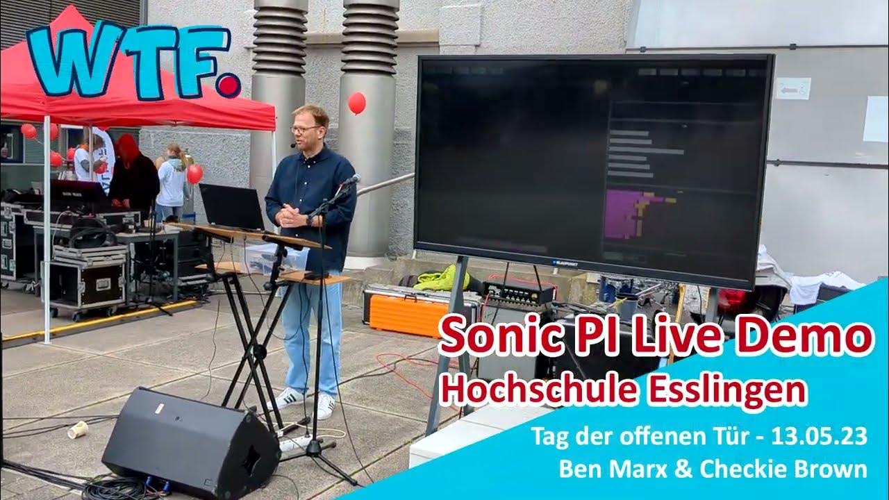 WTF hat einen Code Jockey - Sonic PI Live Performance - YouTube