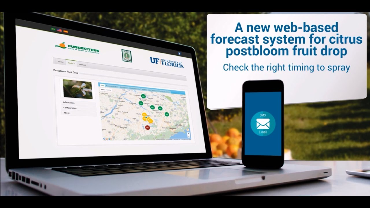 Postbloom fruit drop (PFD) forecast system - YouTube