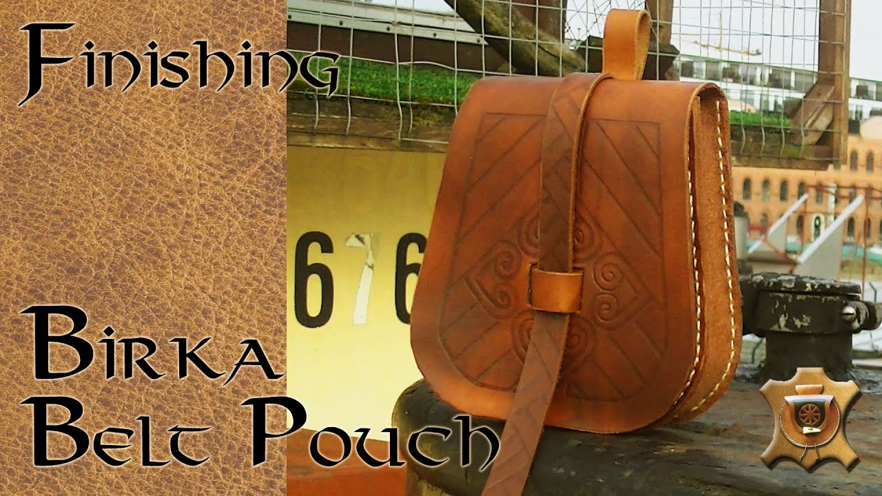 Birka Belt Pouch - Finishing - YouTube