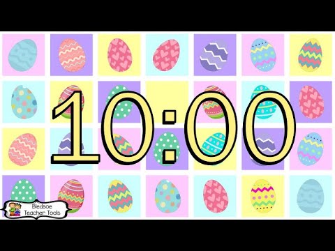Easter Egg Timer No Music 10 Minute Timer - YouTube