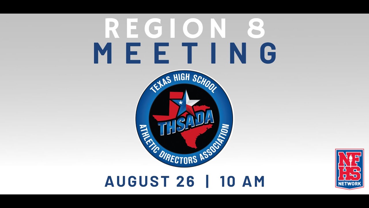 THSADA Region 8 Meeting: August 26, 2020 - YouTube
