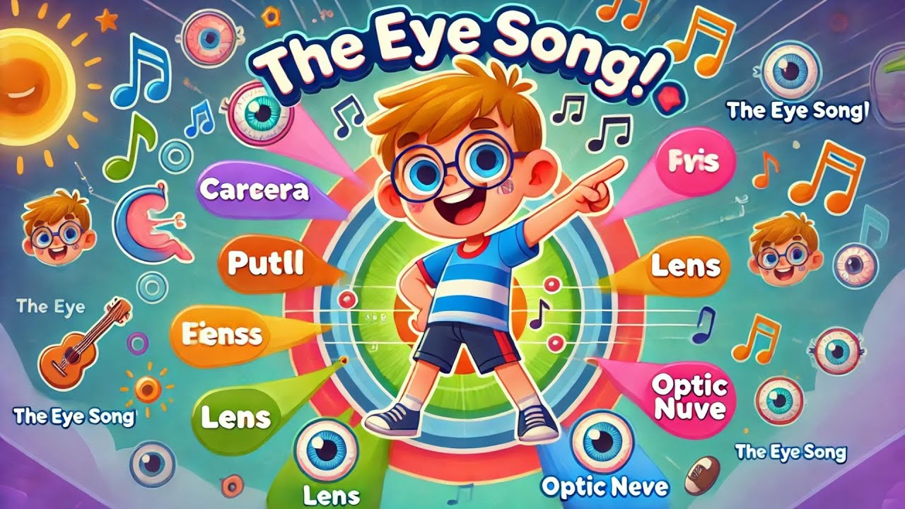 The Eye Song! 👀🎵 | Fun Kids Song to Learn the Parts of the Eye! - YouTube