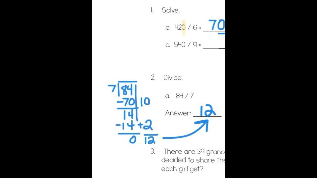 Everyday Math, 4th Grade, Unit 6 Study Guide - YouTube