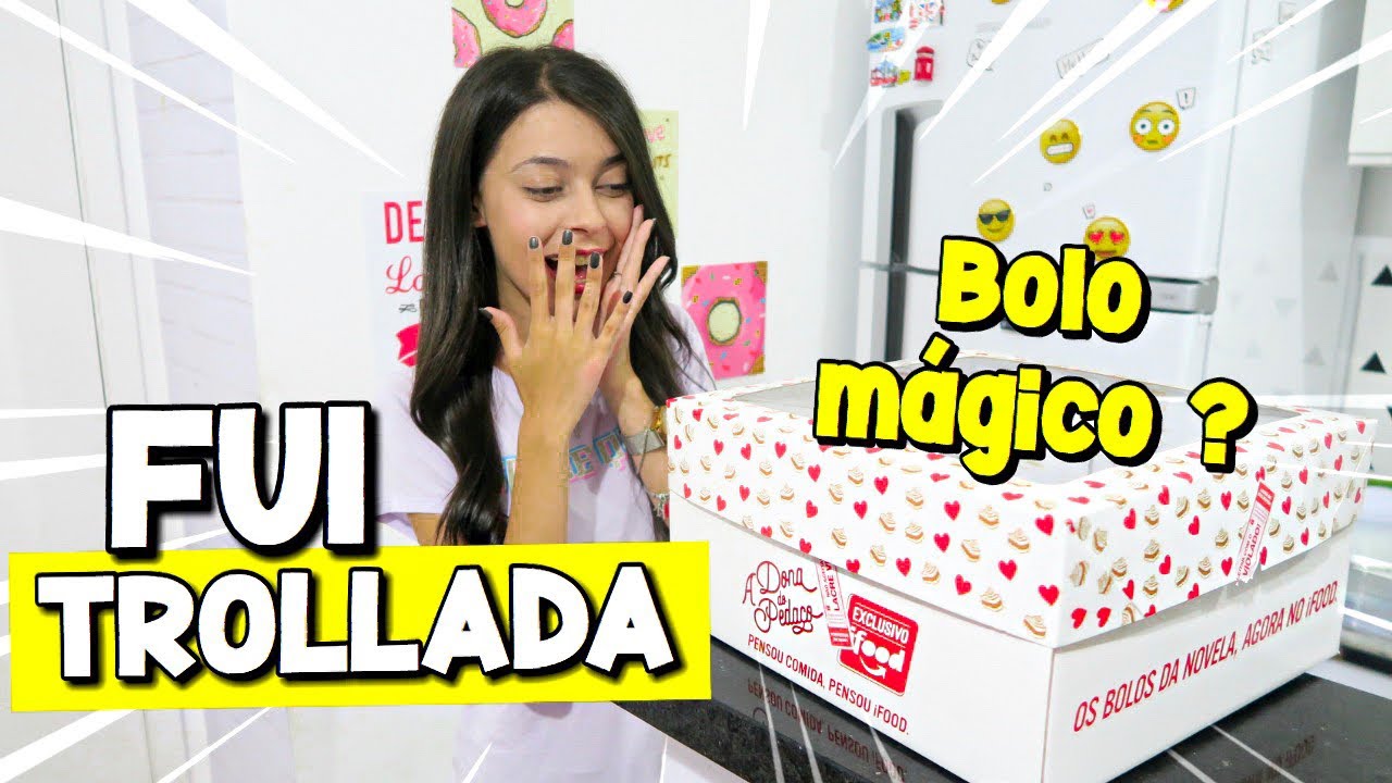 Minha MÃe Me Trollou Provamos O Bolo Magico Youtube