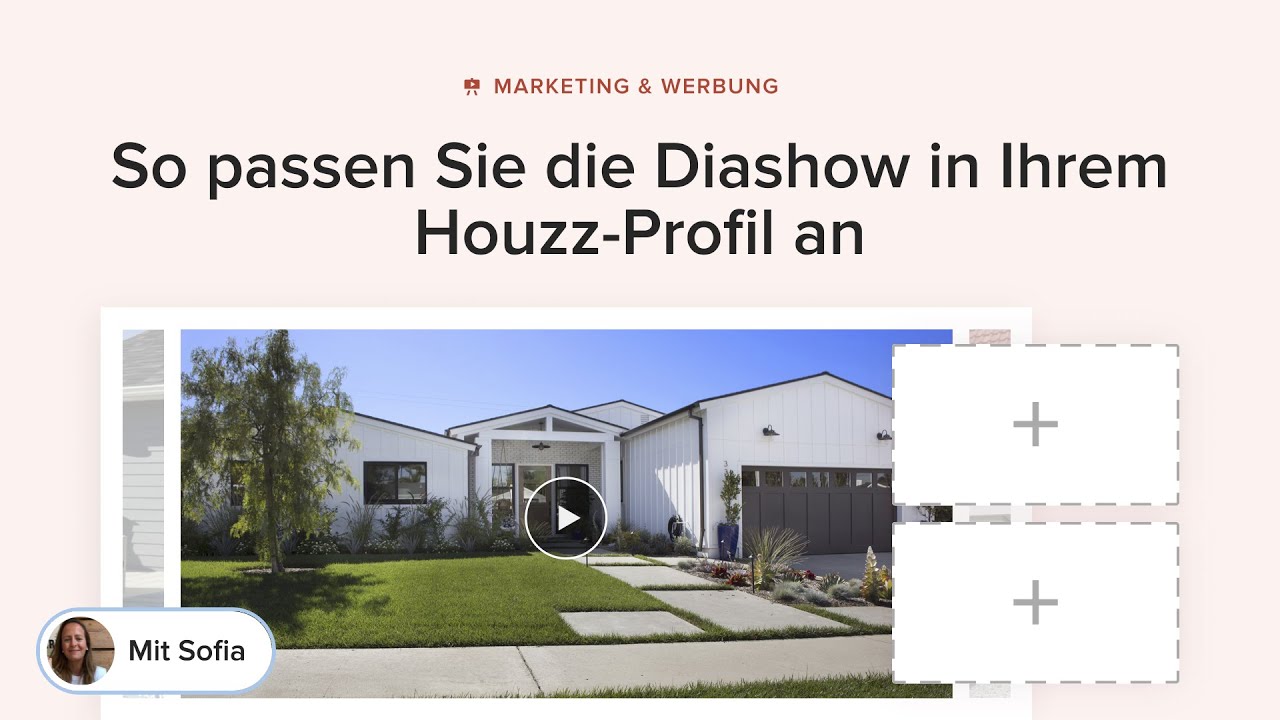 So passen Sie die Diashow in Ihrem Houzz-Profil an - YouTube