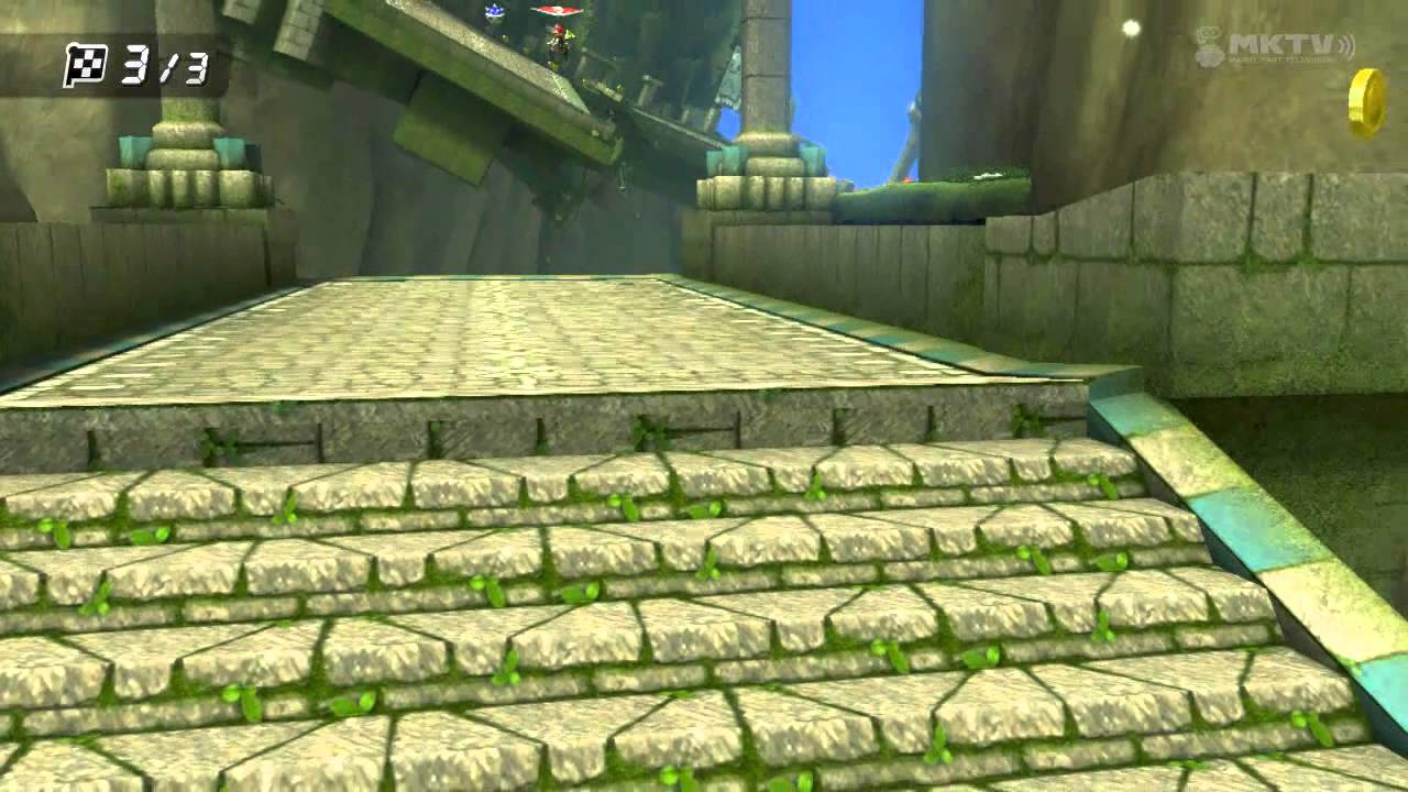 Wii U - Mario Kart 8 - Thwomp Ruins - YouTube