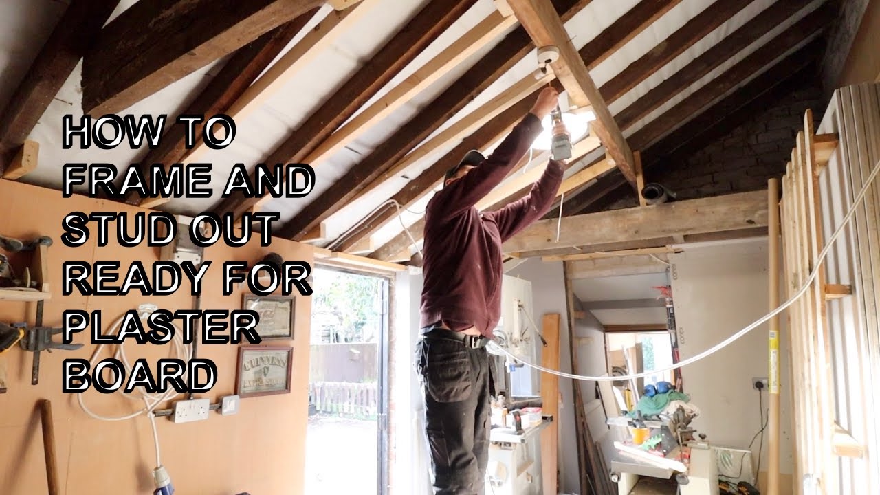 Beginners guide on how to build a frame, for a stud wall. - YouTube