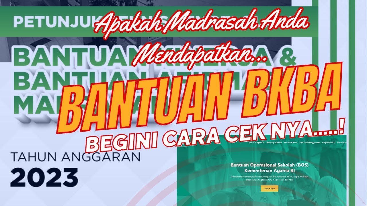 Cara Mudah Cek Bantuan Kinerja dan Bantuan Afirmasi BKBA untuk Madrasah ...