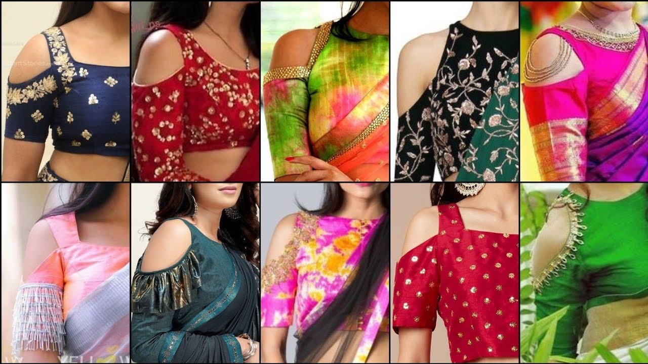 Cold Shoulder Blouse Back Design / Cold Shoulder Blouse Ki Design ...