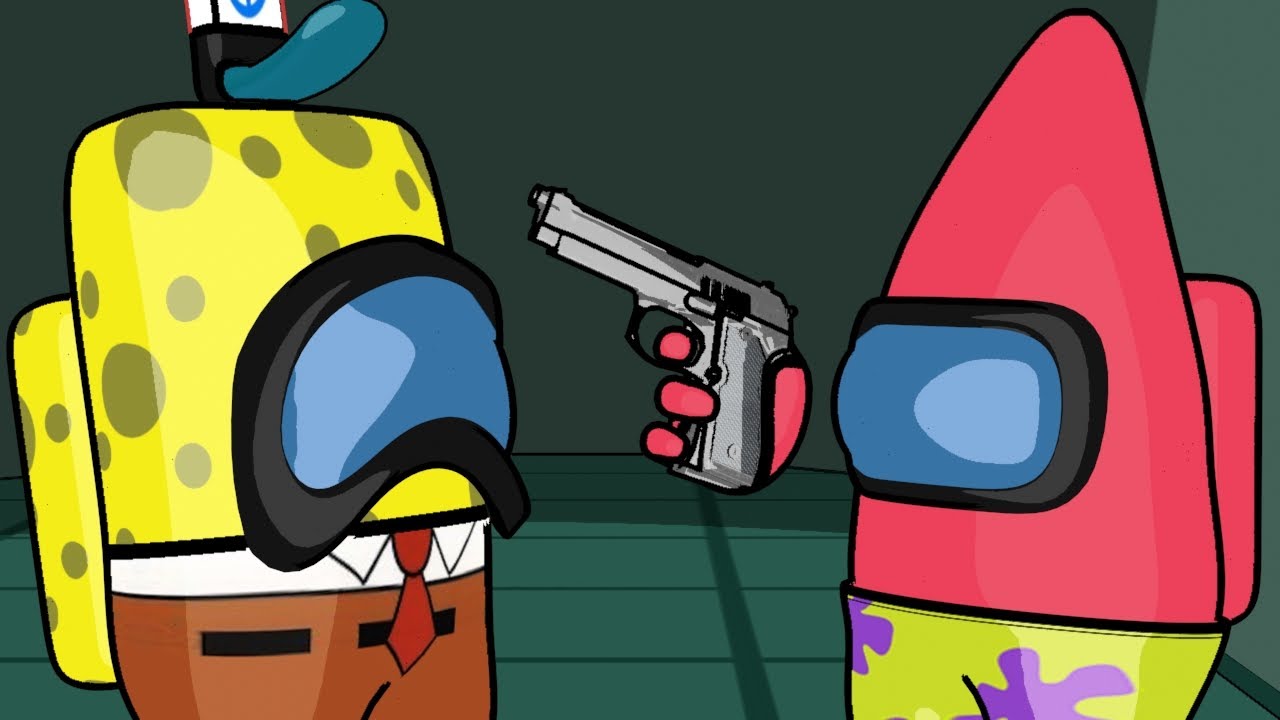 Cool Spongebob With A Gun
