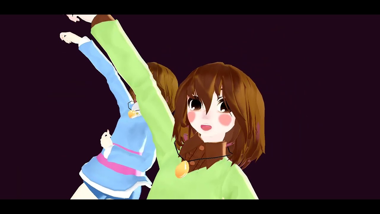 Frisk chara undertale rose 🌹 MMD 😁😄🙂🙃😉😊😇😍😘🤗 - YouTube