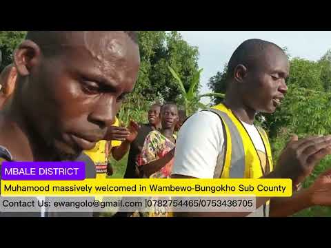 Muhamood Masaba massively welcomed in Wambewo-Bungokho Sub County