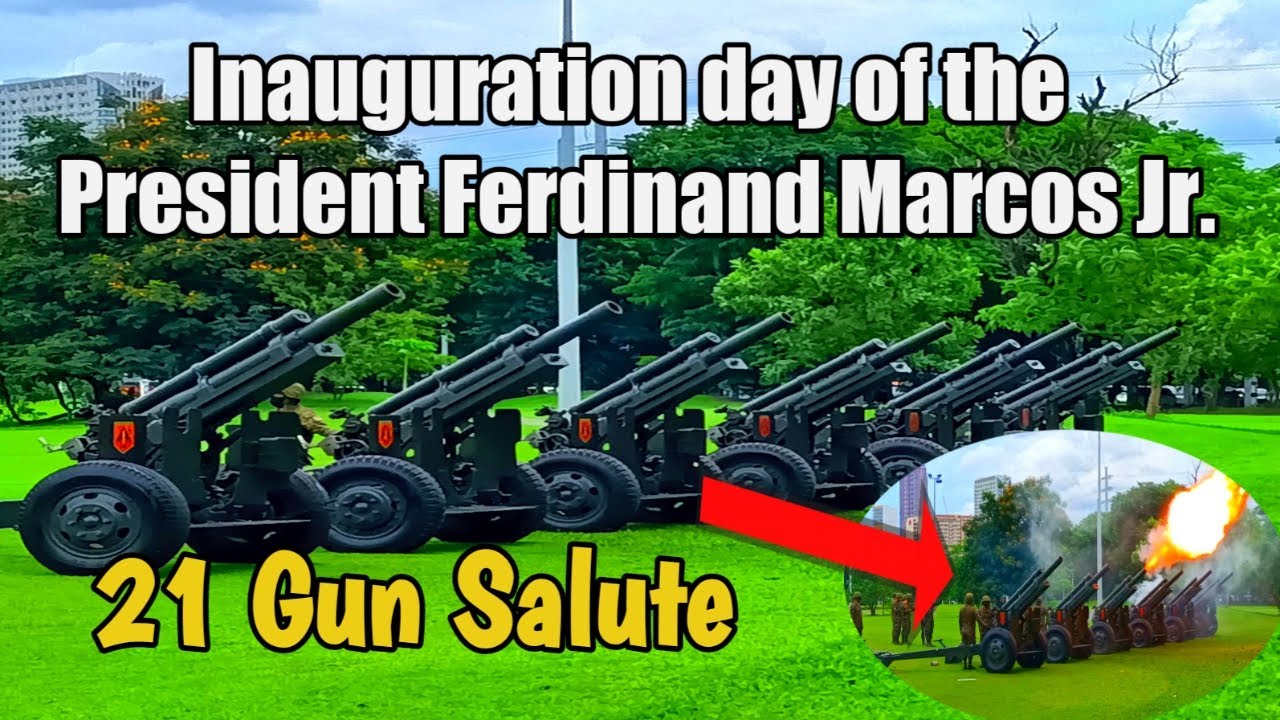 Inauguration day of the President Ferdinand Marcos Jr. | 21 Gun Salute ...