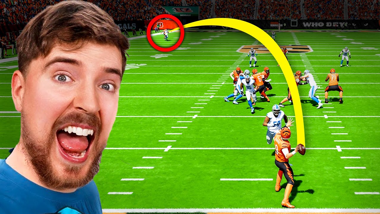 1 INSANE TD With MrBeast In Every Madden! - YouTube