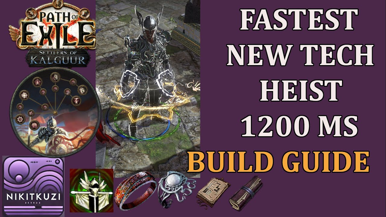 Poe 3.27 BUFF | Fastest Heist Runner Ever | Champion | New Tech ...