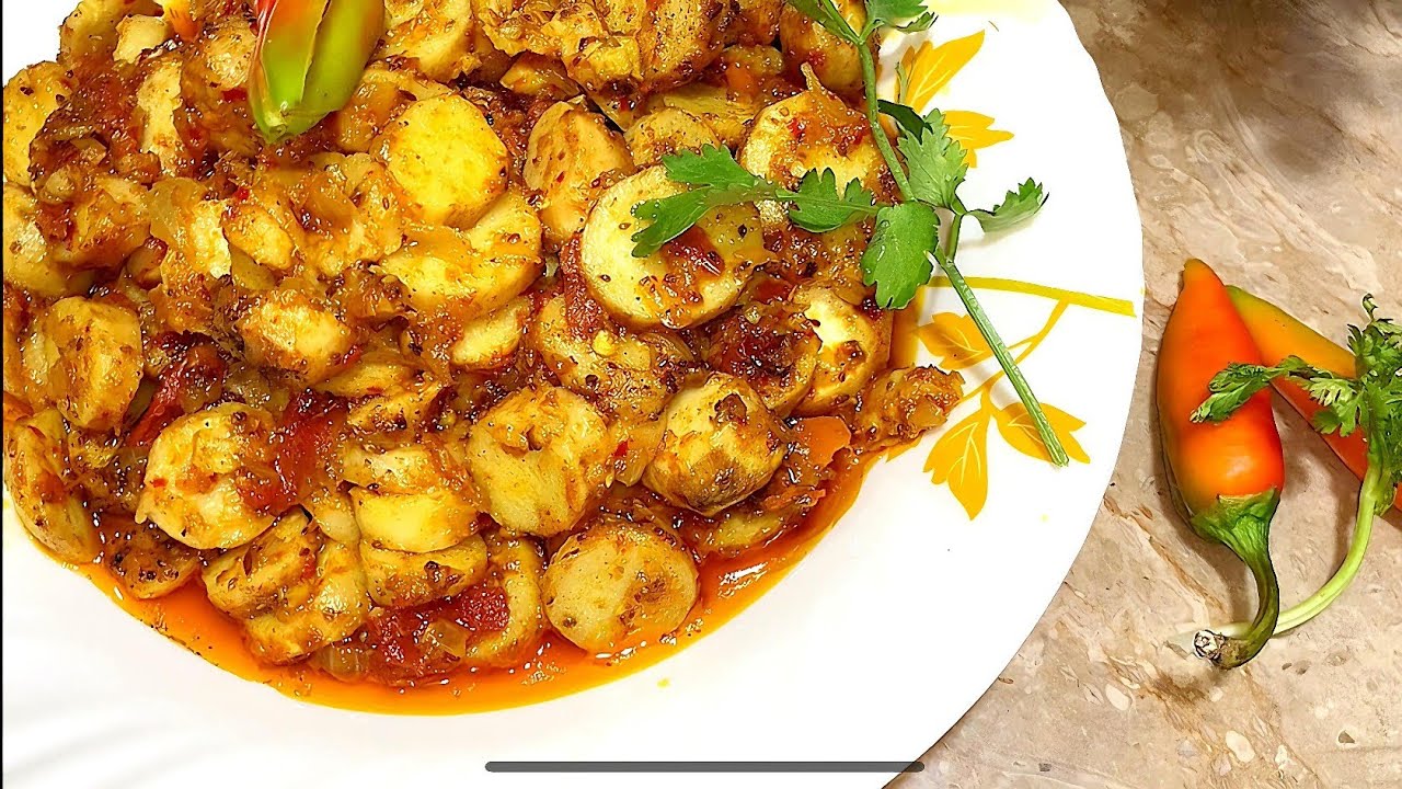 Fry Arvi Karahi Recipe | Taro Root Curry | Arvi Masala Recipe | Arvi Ki ...