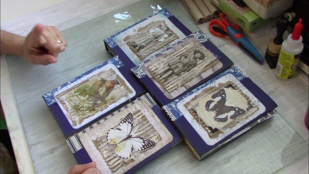 Completed Hidden Spine Junk Journals Flip Through - YouTube