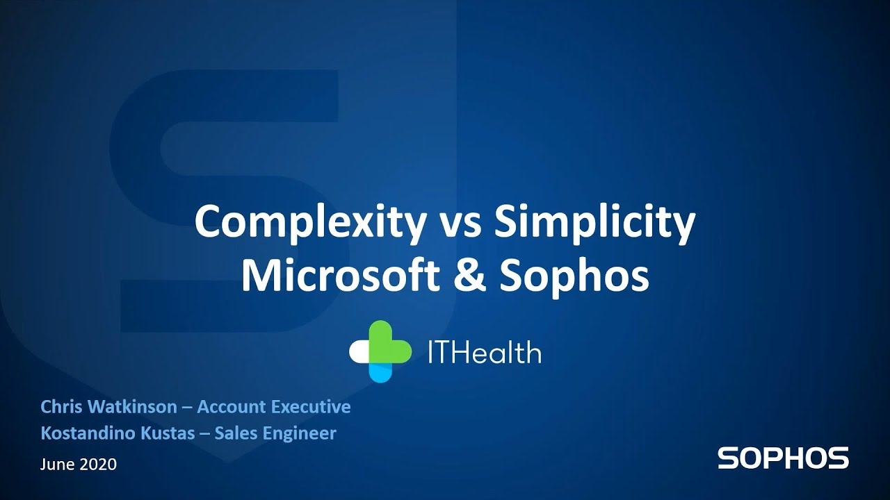 Complexity v's Simplicity - Ensuring NHS security systems are easy to ...