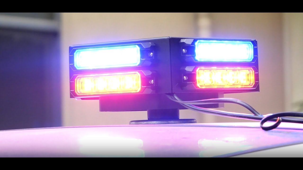 Magnetic car lights: easy installation, built-in speakers and remote ...