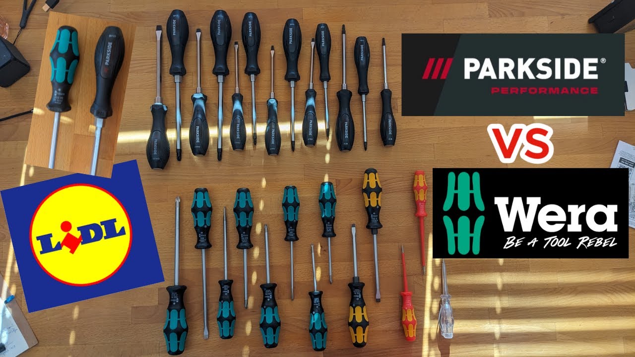 Parkside Performance vs Wera screwdrivers set - unboxing - YouTube