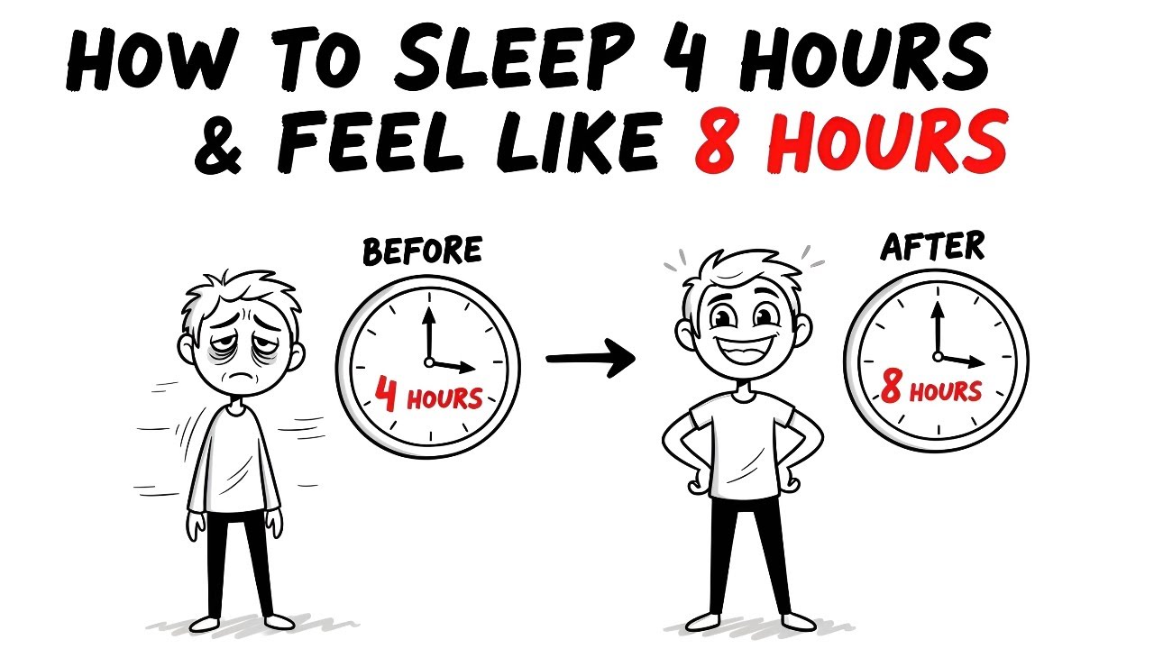 HOW to SLEEP 4 HOURS and FEEL Like 8 HOURS | SLEEP SCIENCE EXPLAINED ...