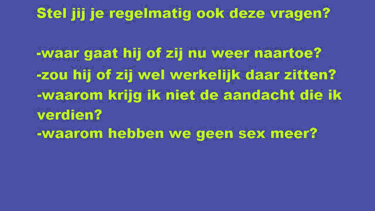 Vreemdgaan Herkennen Wmv Youtube