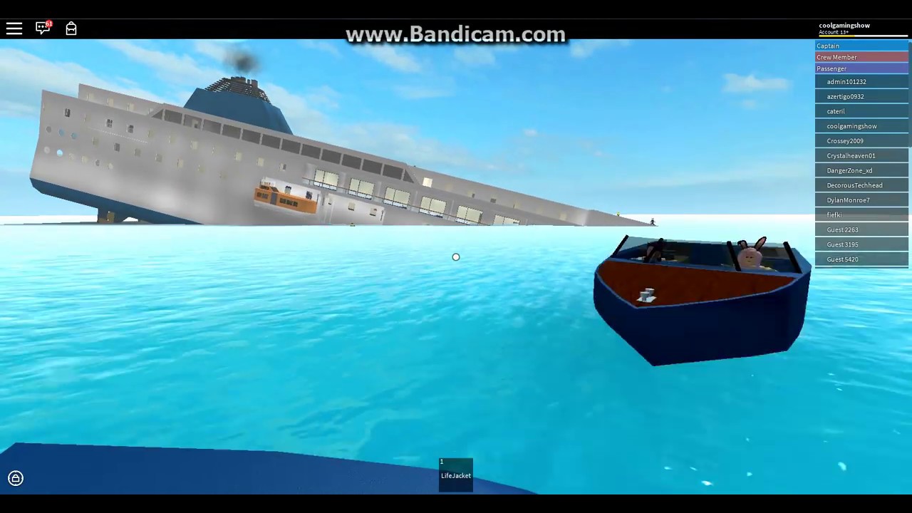 Roblox Sinking Ship TIMELAPSE - YouTube