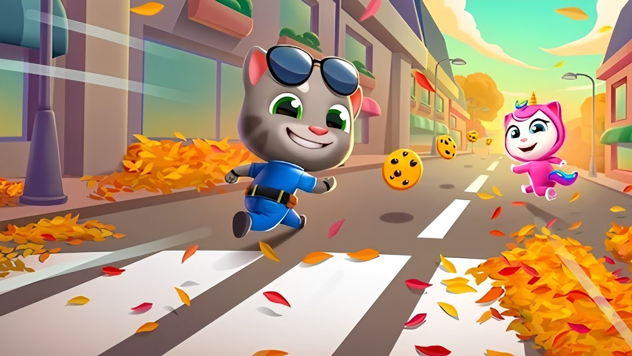 Cookies event in Talking Tom Gold Run - Officer Tom vs Unicorn Angela ...
