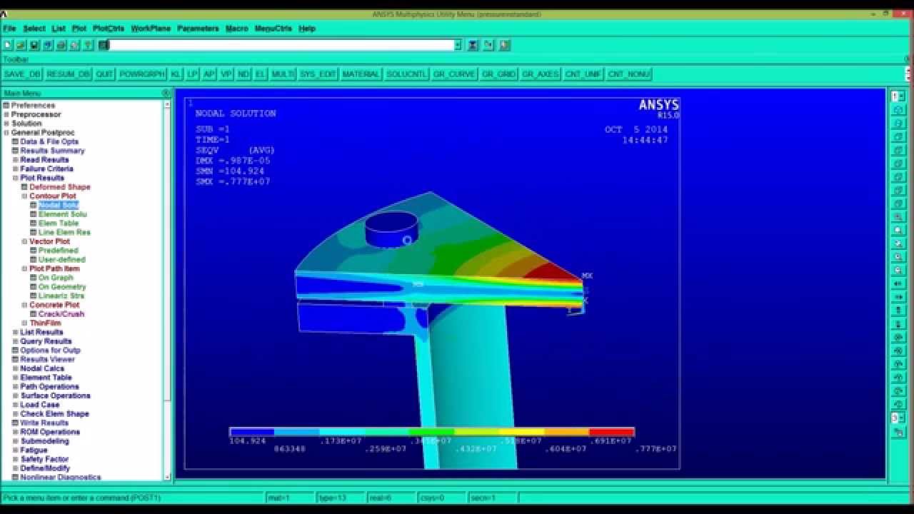 3D Pretensioned Bolt Analysis of a Flanged Joints with Mechanical APDL ...