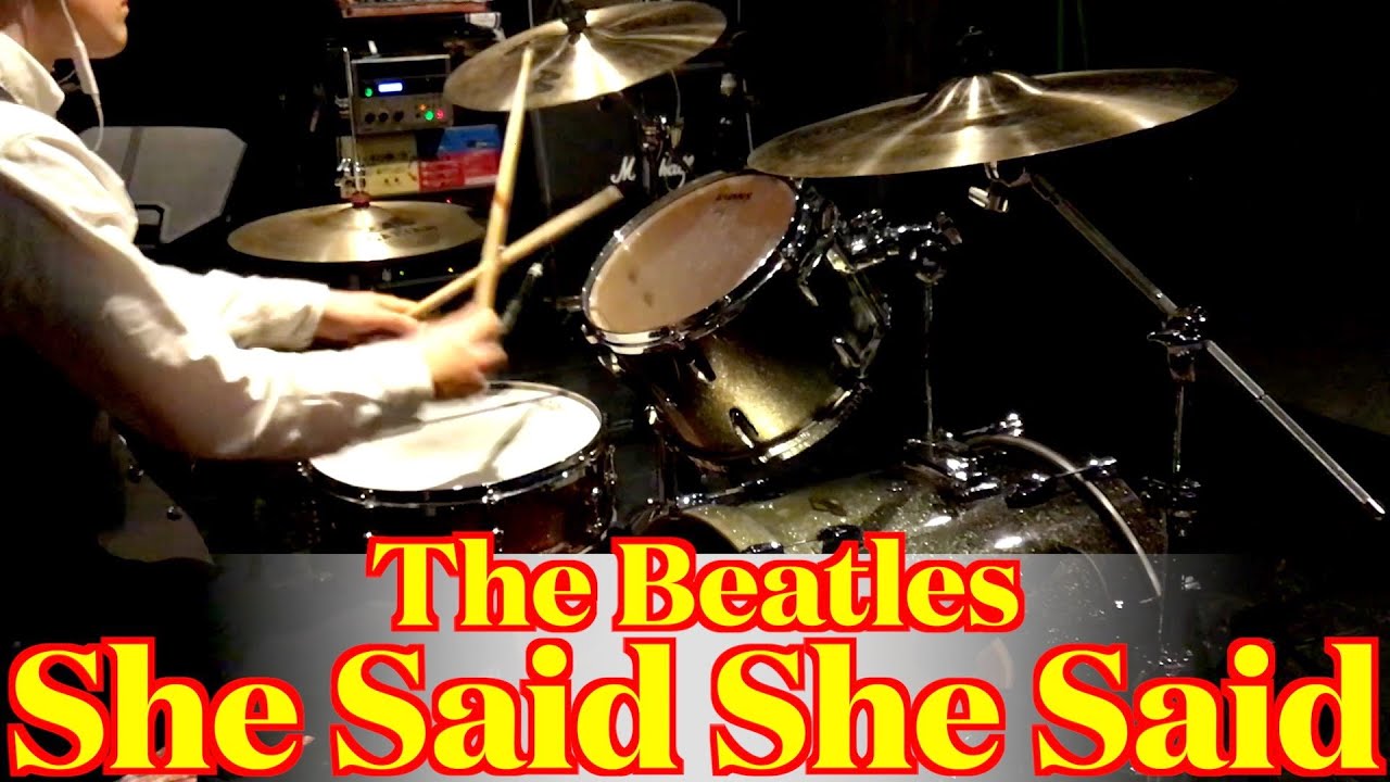 The Beatles - She Said She Said (Drums cover from fixed angle) - YouTube