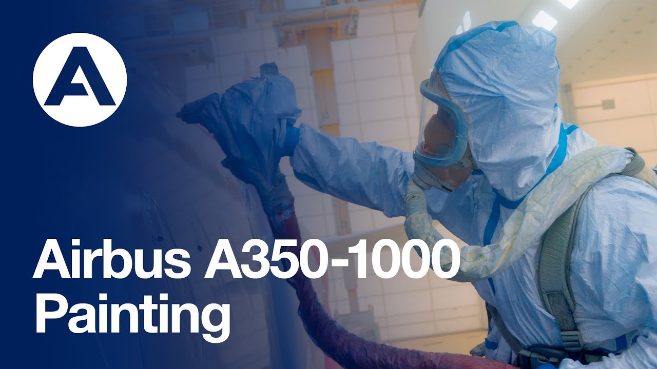 First A350-1000: Painting - YouTube
