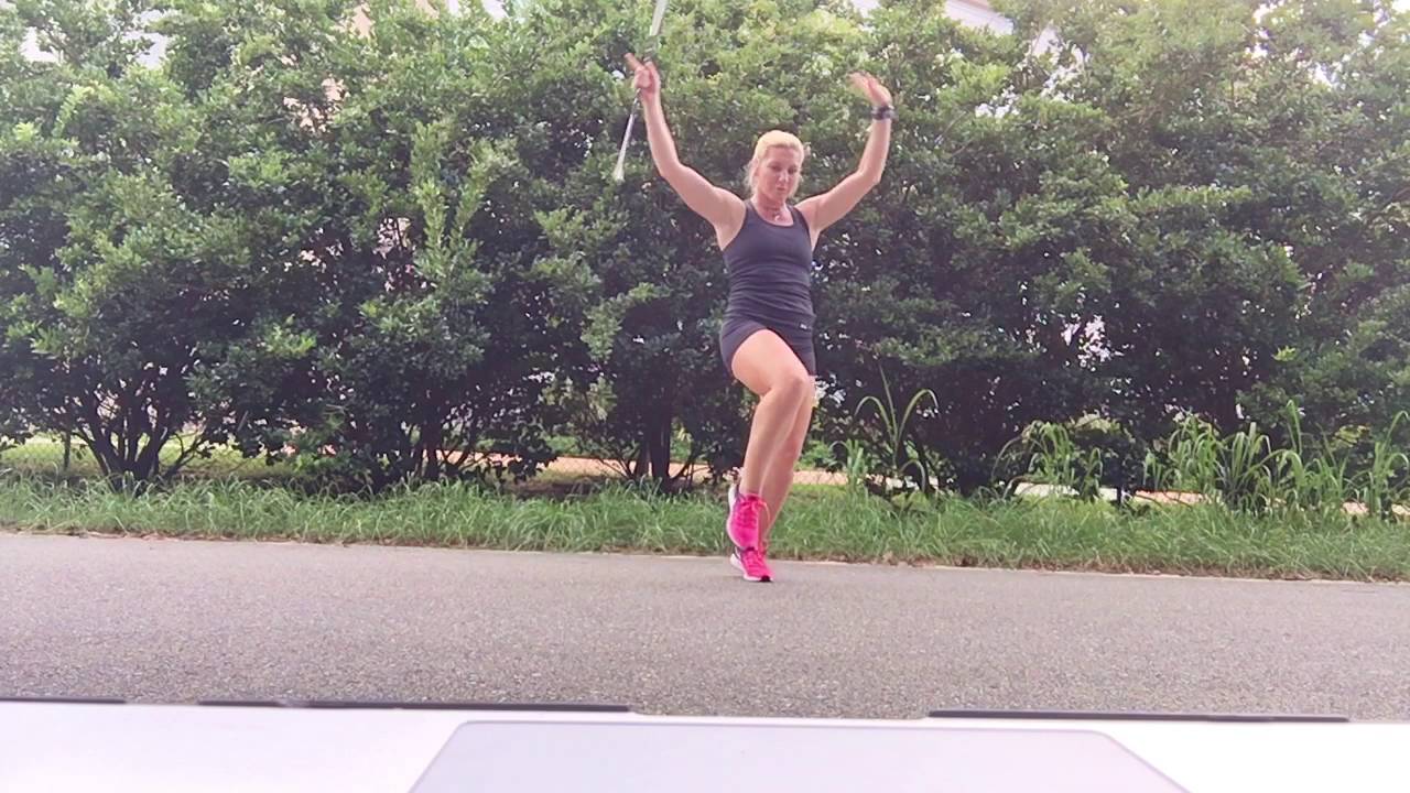 Basic Baton Routine - fun for all levels! - YouTube