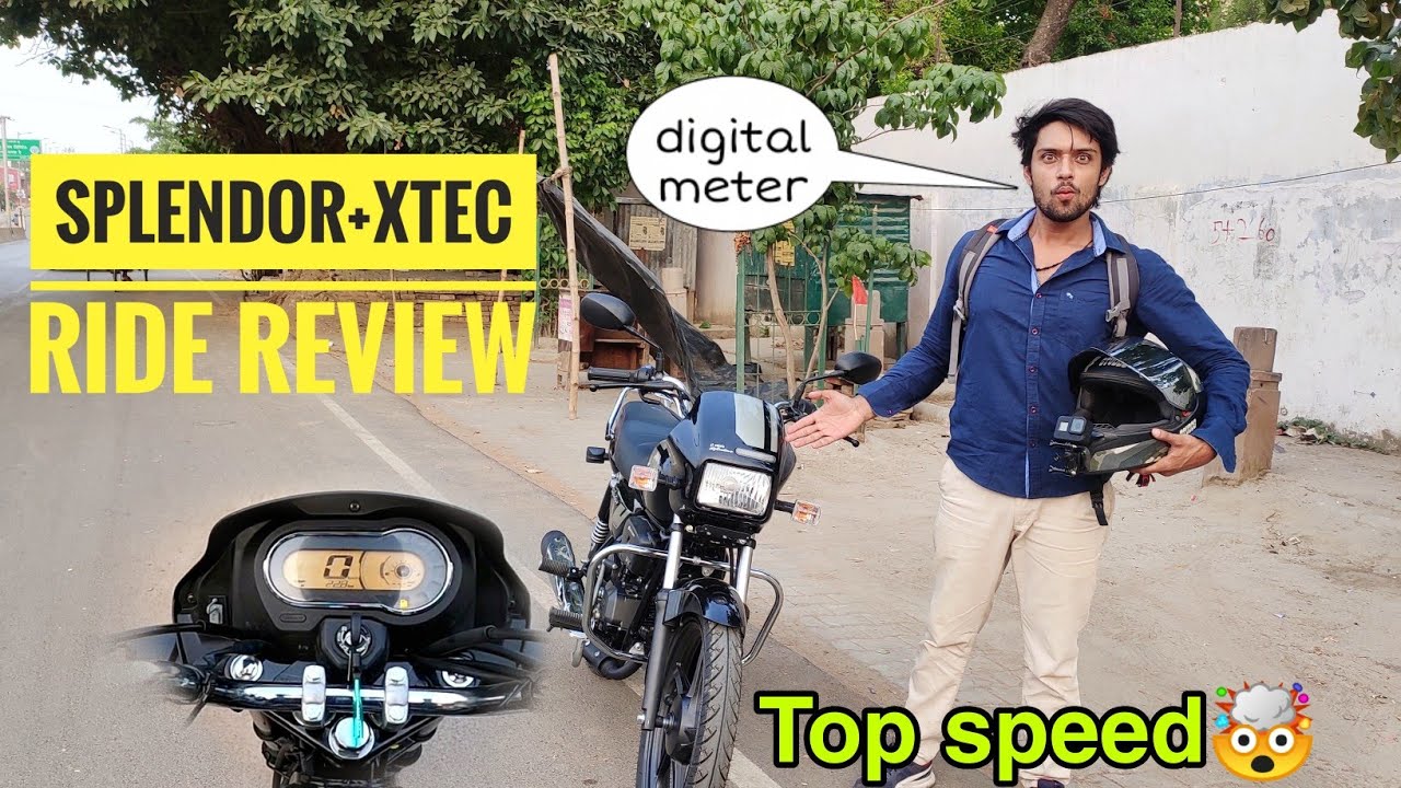 Hero splendor xtec Ride review |top speed😱 |Gear challenge - YouTube