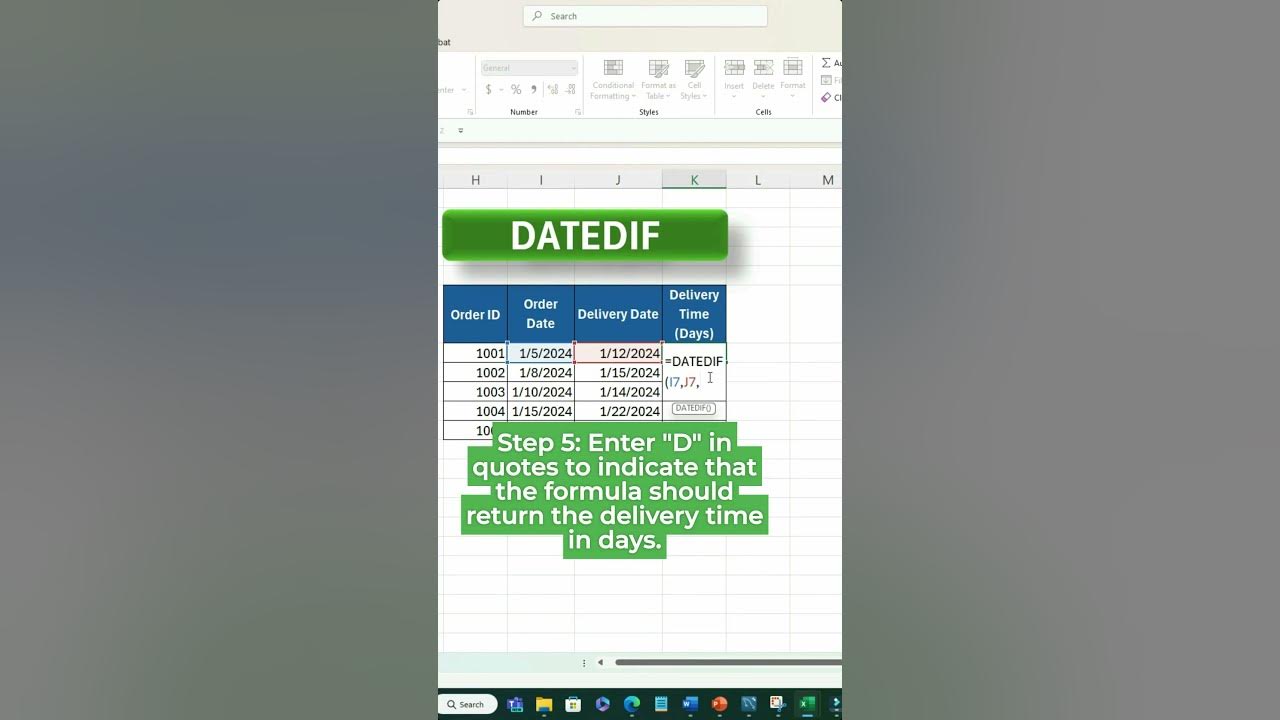 Excel Hack: Calculate Delivery Time in Seconds! 📅 #Shorts"🚀 - YouTube
