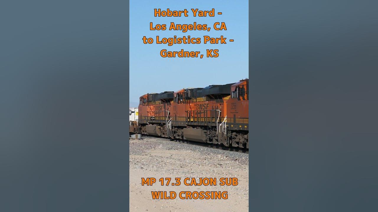 BNSF 4244 EB Q-LACLPK Hobart Yard Los Angeles, CA to Logistics Park Gardner, KS 6-24-2024 - YouTube
