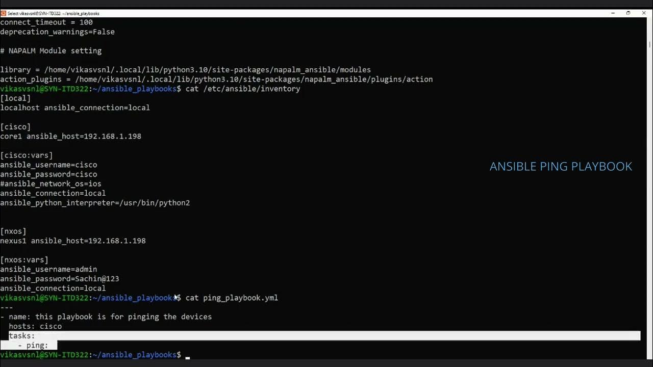 Ansible Ping Playbook - YouTube