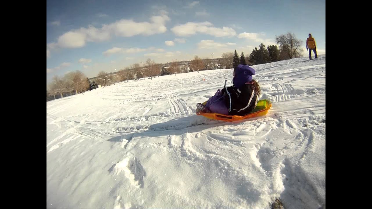 Sledding At Ruby Hill - YouTube