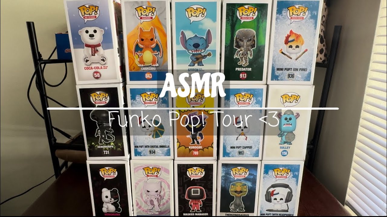 ASMR Funko Pop! Tour 🫶🫧 **lightly tapping, breathy whispers** - YouTube