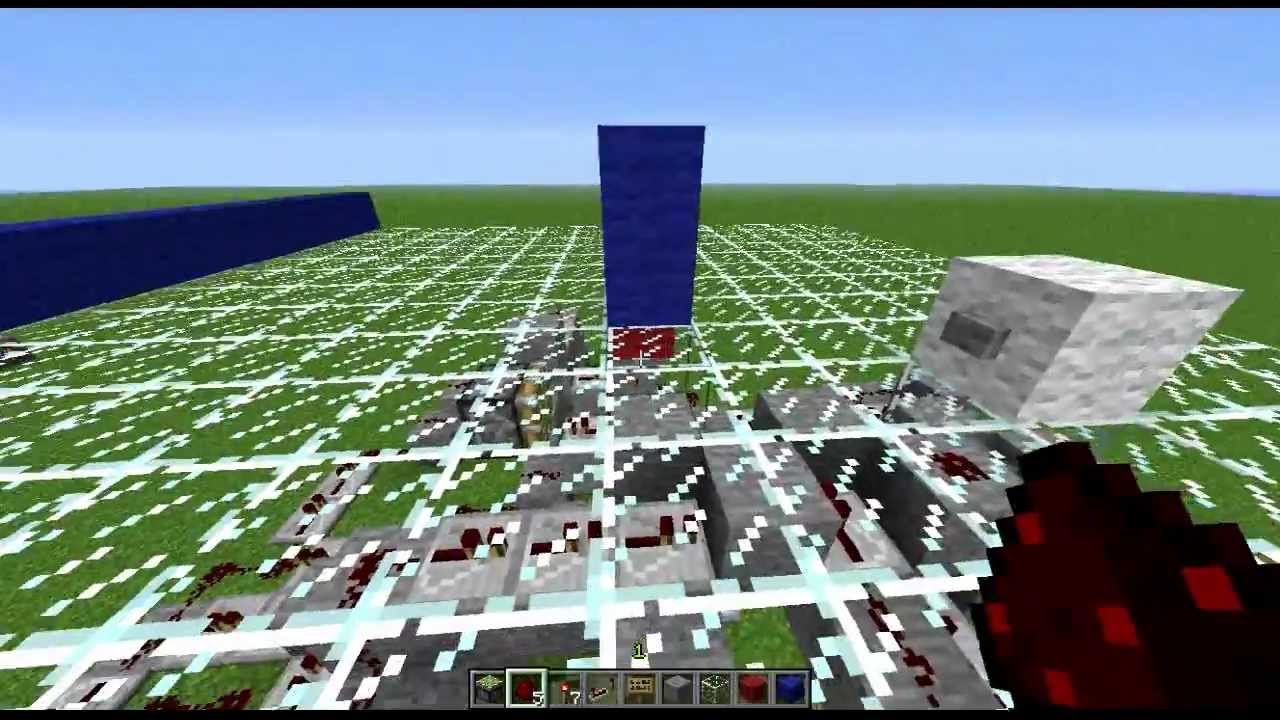 1x2 flush with the floor secret piston door - YouTube